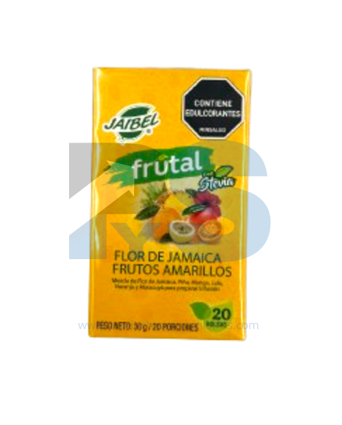 Aromática De Frutas Flor De Jamaica/Frutos Amarillos Jaibel x 20 Sobres