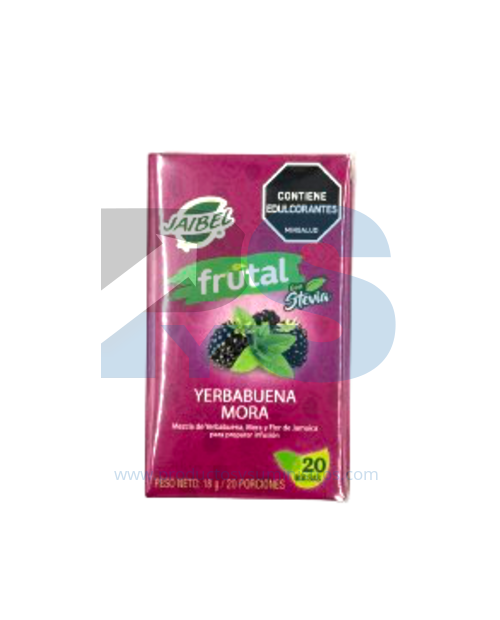 Aromatica De Frutas Yerbabuena/Mora Jaibel x 20 Sobres