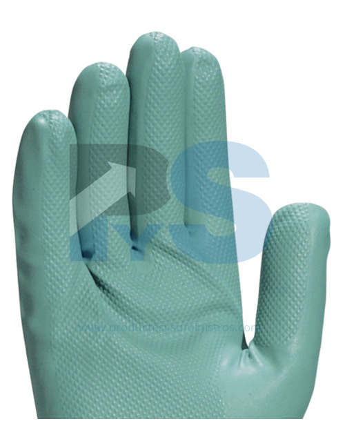 Guante Nitrilo Longitud de 33 cm Verde Delta Plus Nitrex VE802